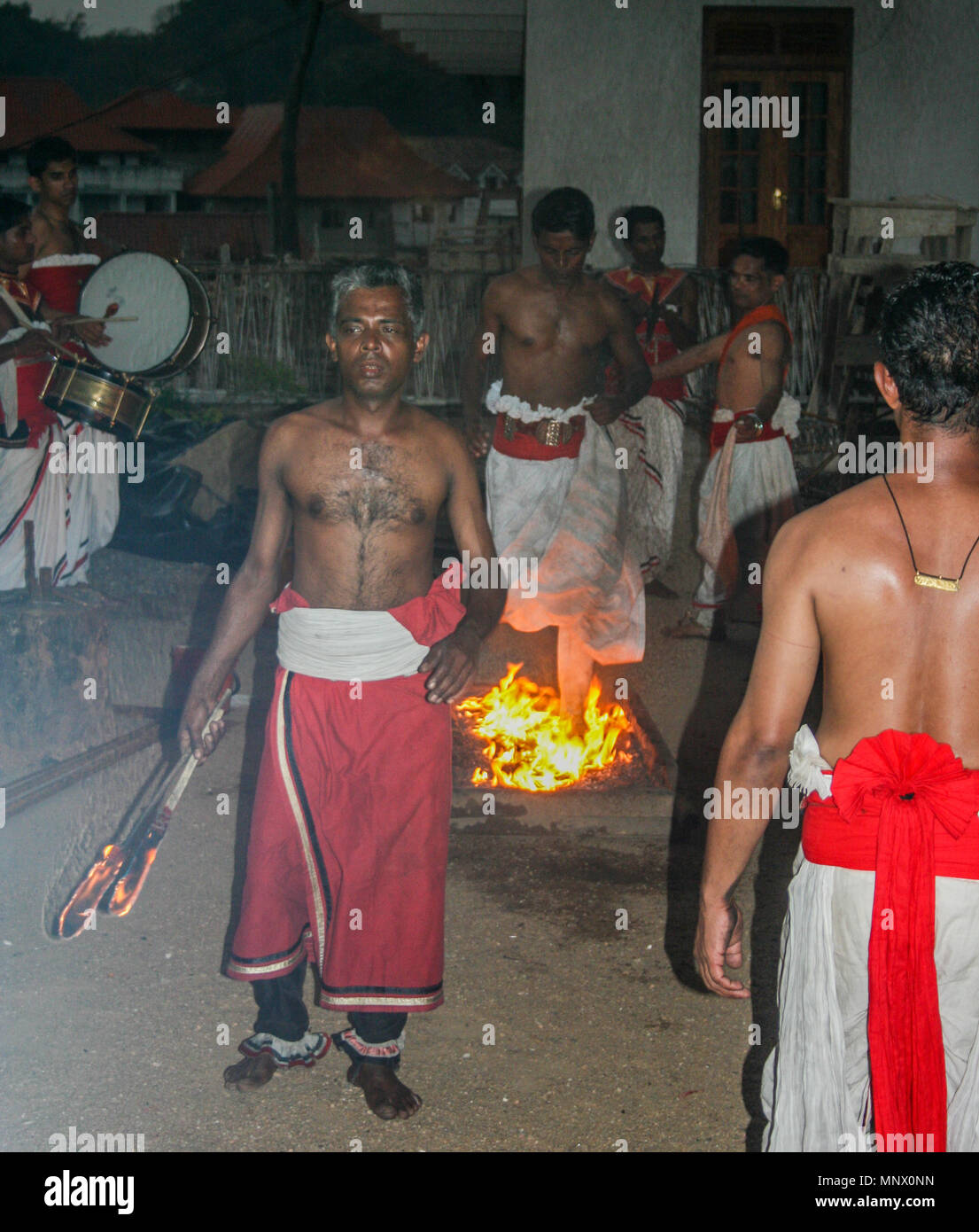 Men firewalking in Kandy, Sri Lanka Stock Photo - Alamy