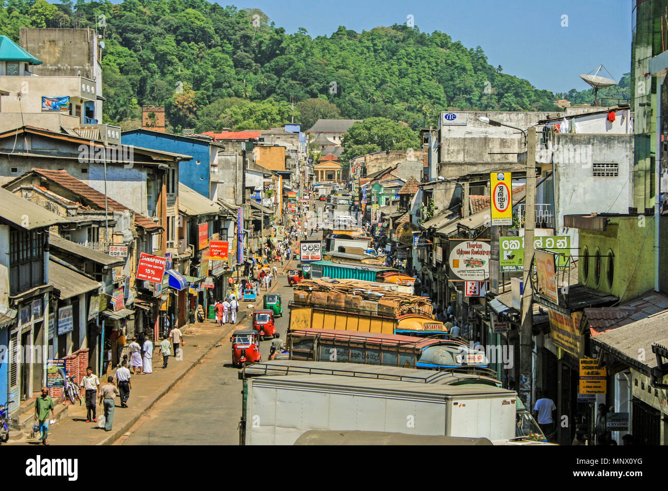 Shopping street in Kandy, Sri Lanka Stock Photo - Alamy