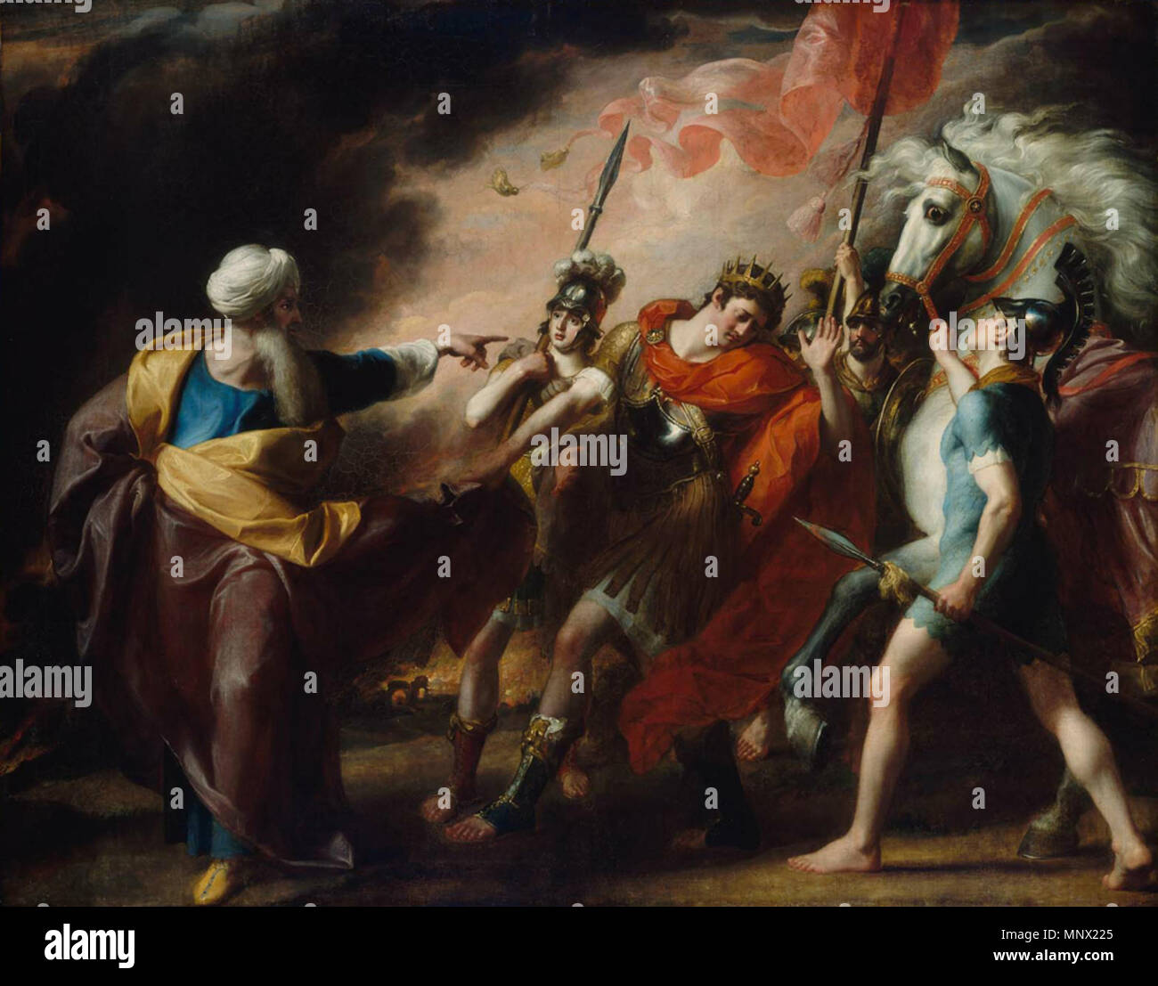 Saul Reproved by Samuel 1798. 1089 Samuel reproving Saul Stock Photo ...