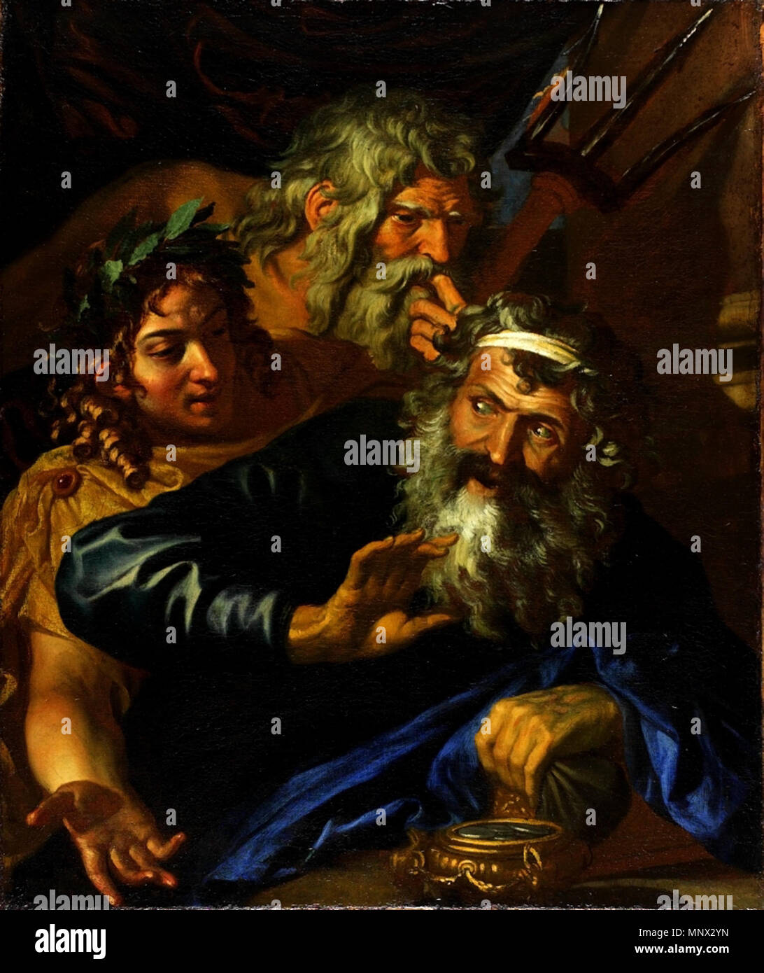 English: Laomedon Refusing Payment to Poseidon and Apollo 17th century ...