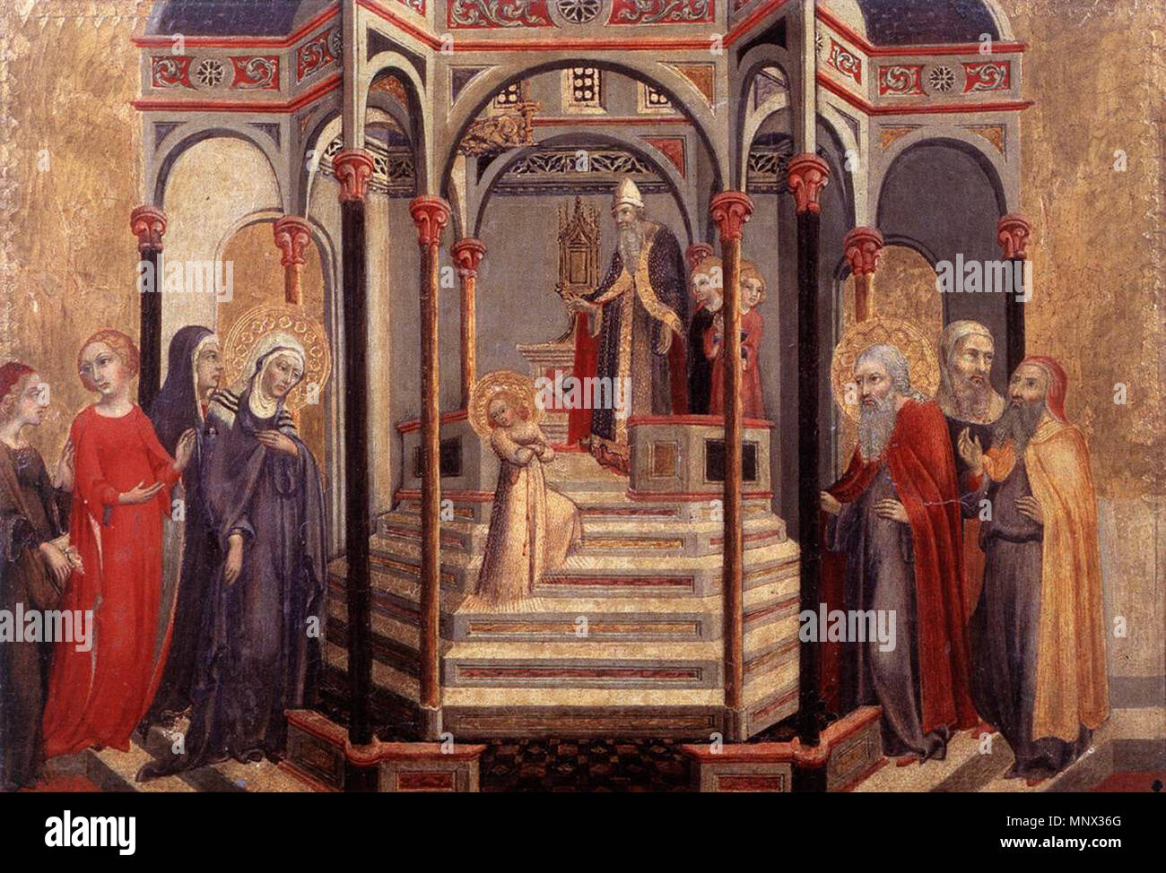 The Presentation of the Virgin Mary in the Temple of Jerusalem between ...
