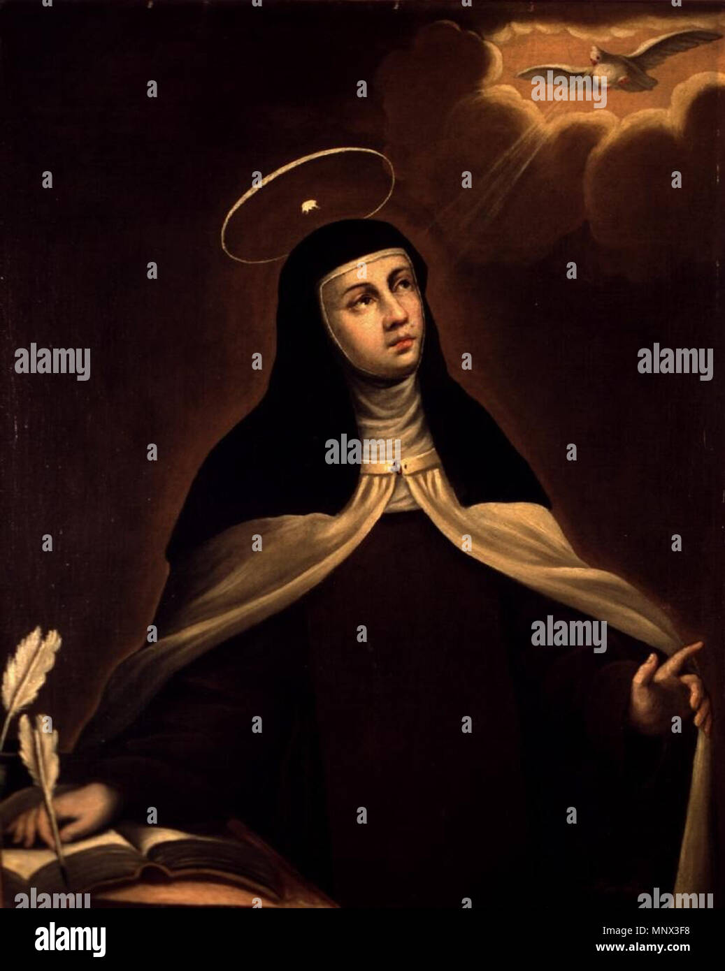 Santa Teresa de Jesús . Español: La obra representa a la mística ...