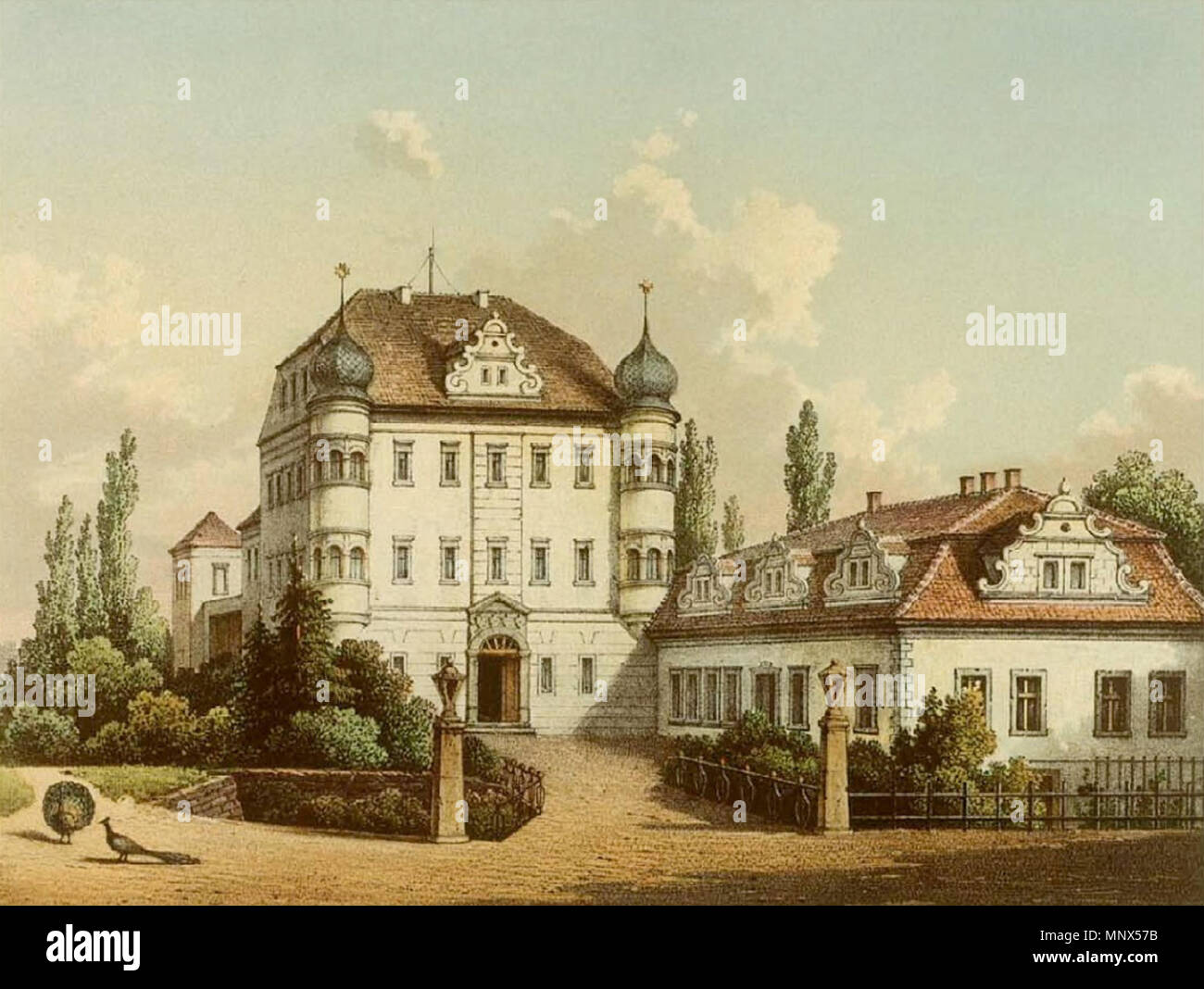 . Deutsch: Schloss Modlau . between 1857 and 1883. Christian Hohe ...