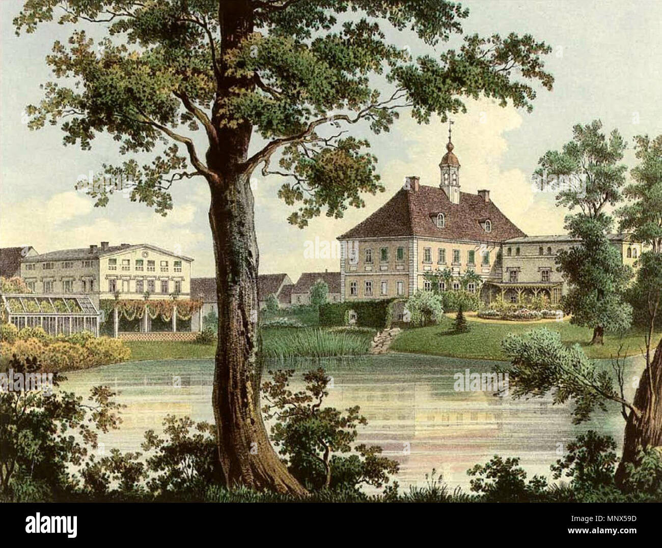 . Deutsch: Schloss Pasterwitz . between 1857 and 1883. Osc. Dressler ...