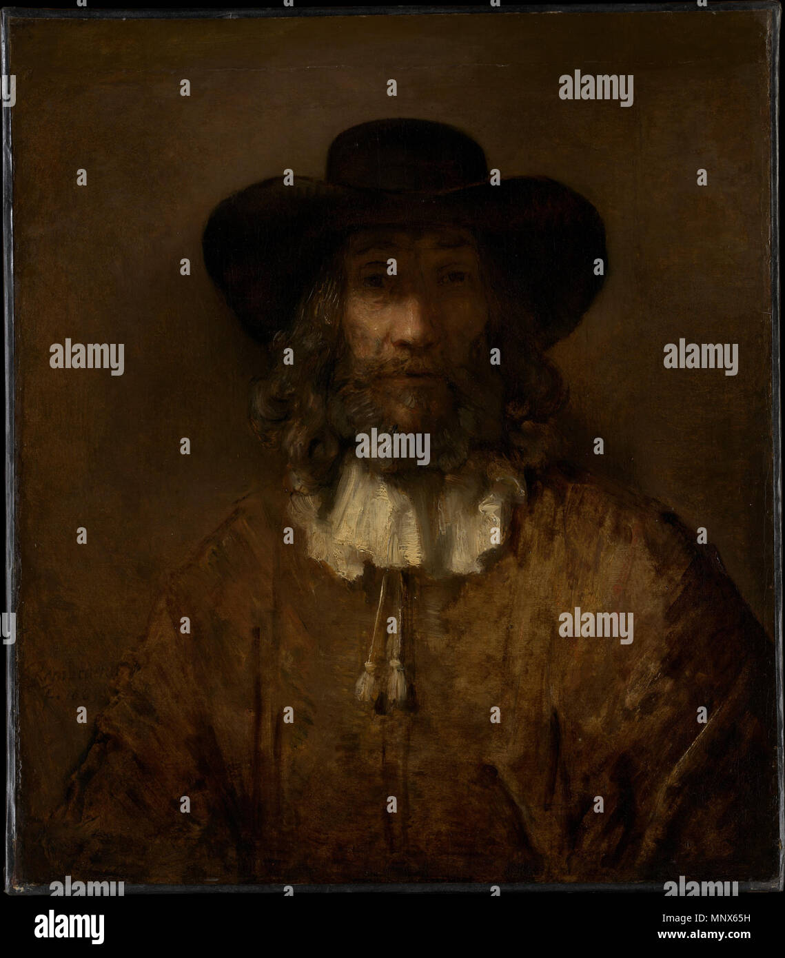 English: Man with a Beard 17th century. 1105 School of Rembrandt ...