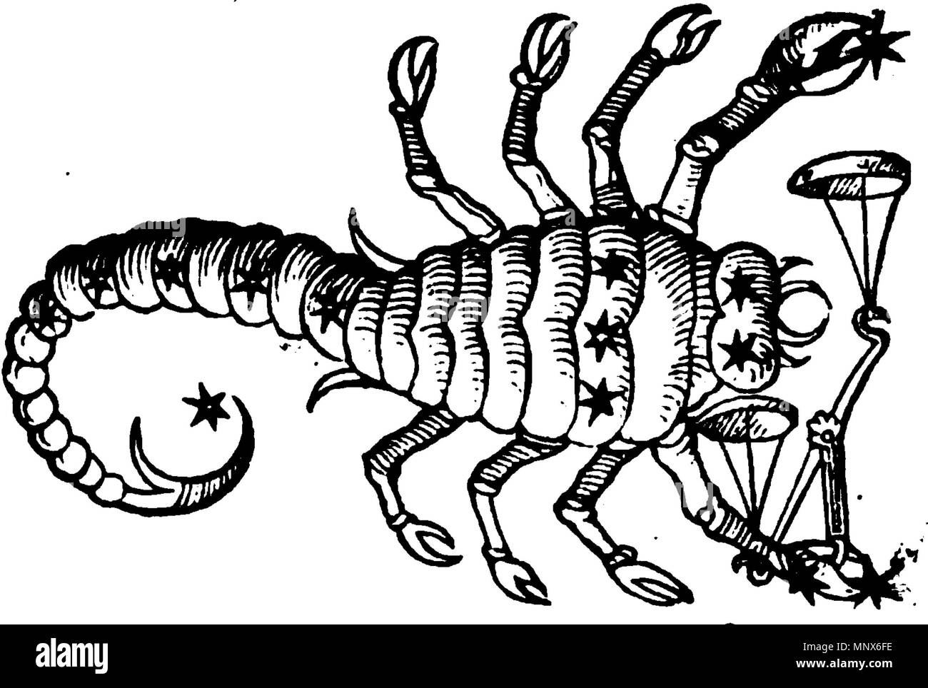. English: Scorpio the Scorpion, from Guido Bonatti Liber Astronomiae ...