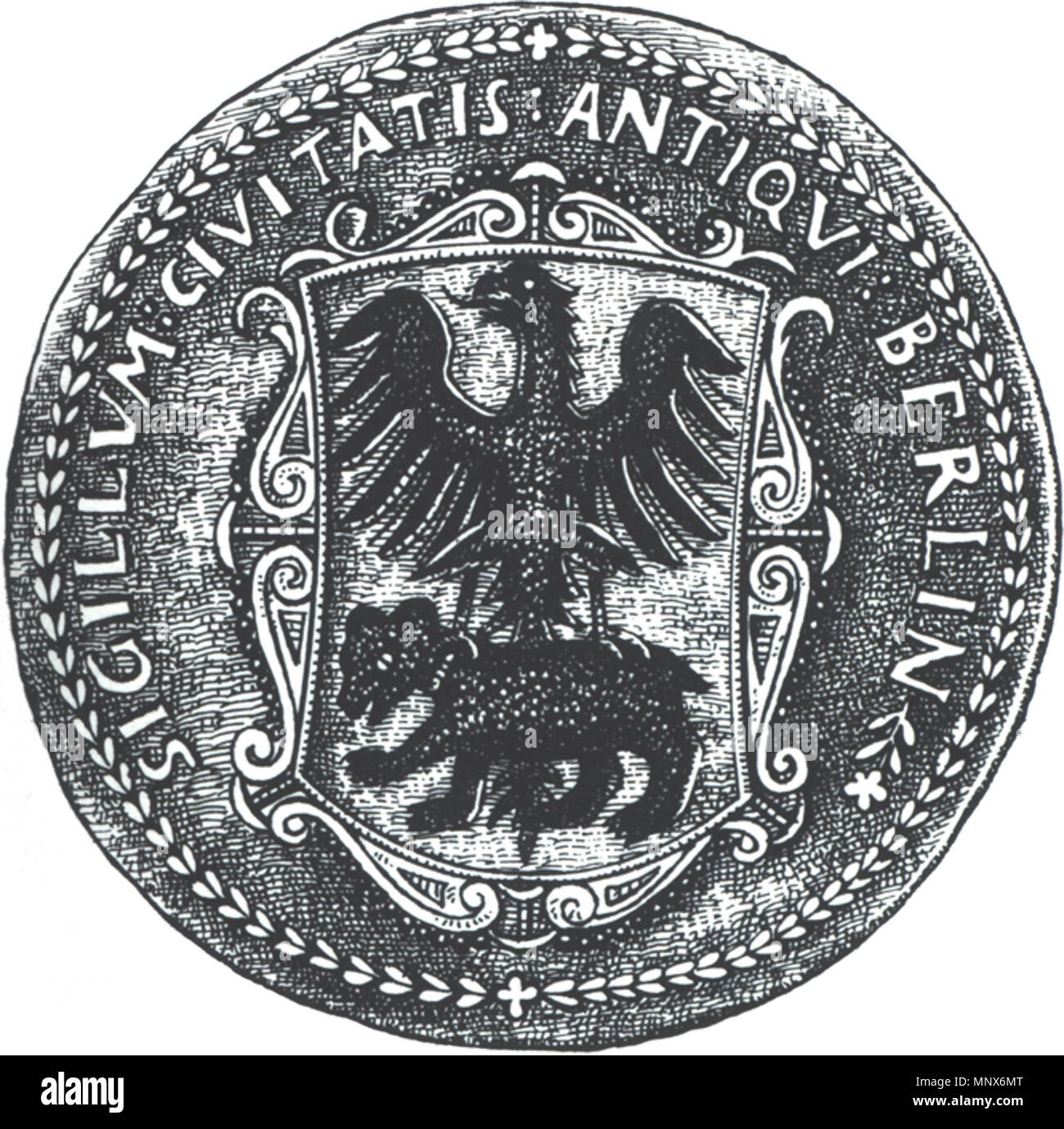 . Deutsch: Das Siegel der Stadt Berlin von 1700, sigillum civtatis ...