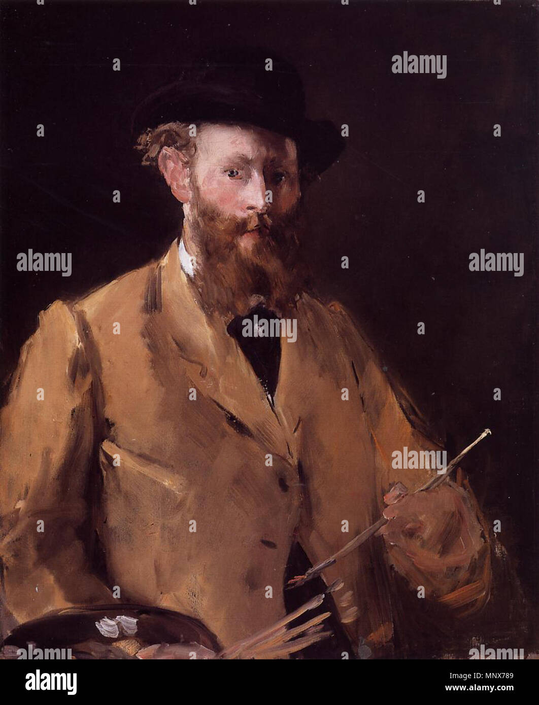 . Self-Portrait with Palette . circa 1878. 1110 Self Portrait with ...