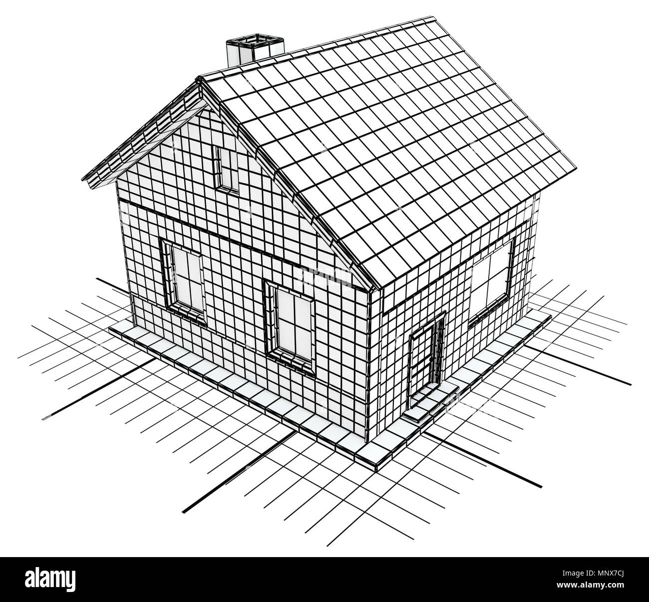 3d Building Blueprint