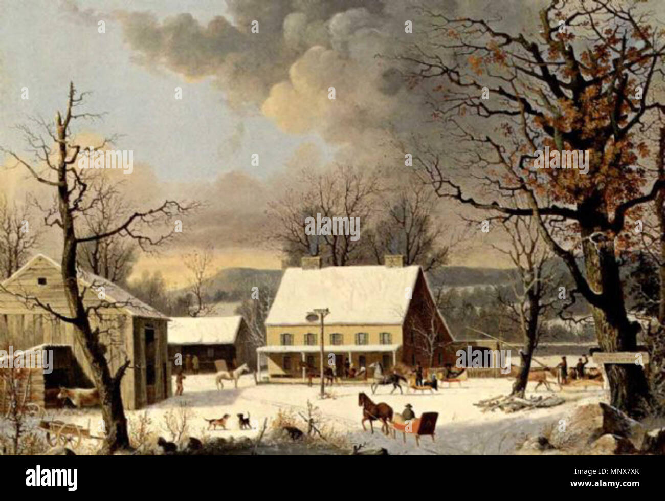 George henry durrie hi-res stock photography and images - Alamy