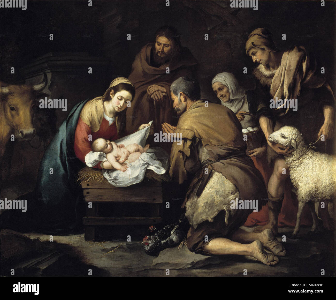 The Adoration of the Shepherds . Español: La obra representa el momento ...