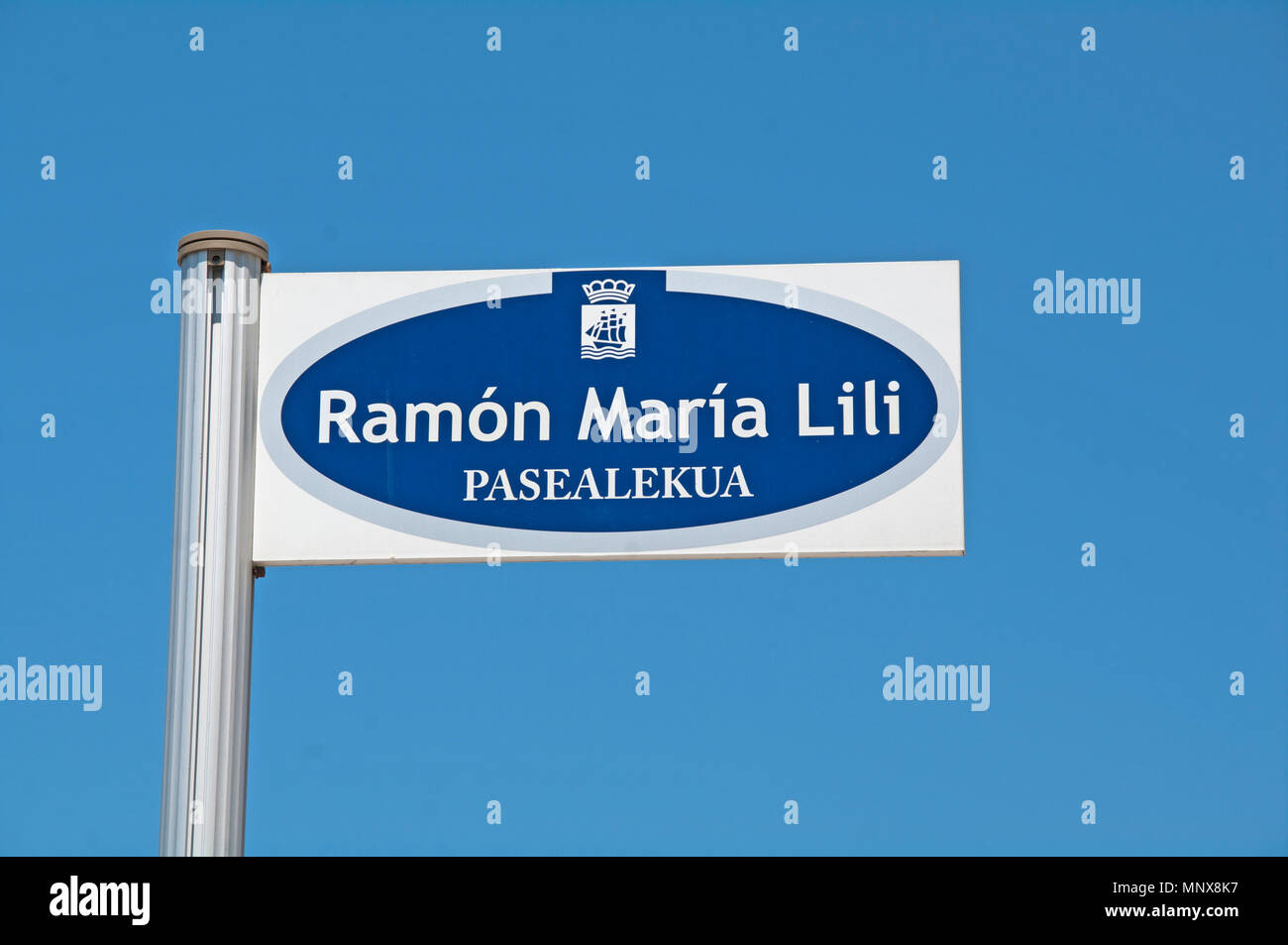 San Sebastian, Sign, Guipuzcoa, Spain Stock Photo - Alamy