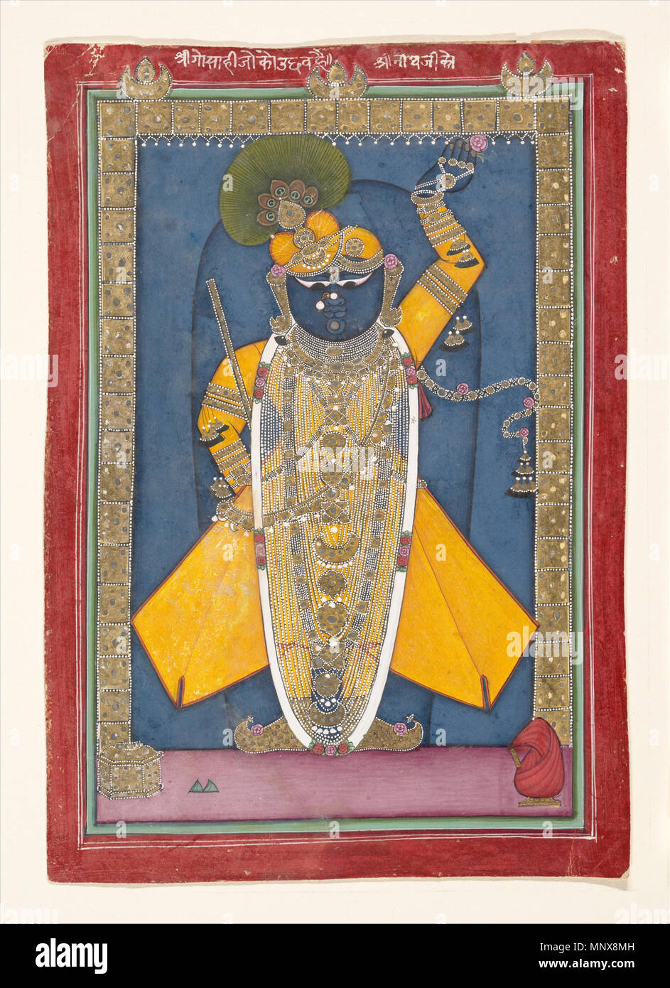 . English: Shri Nathji Bedecked for Goswami Vitthalnathji's Birthday ...