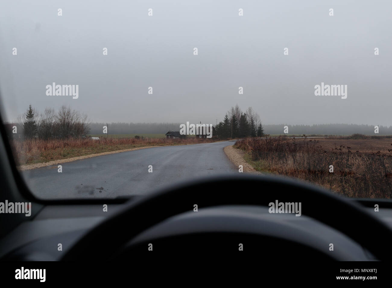 Road from drivers view hi-res stock photography and images - Alamy