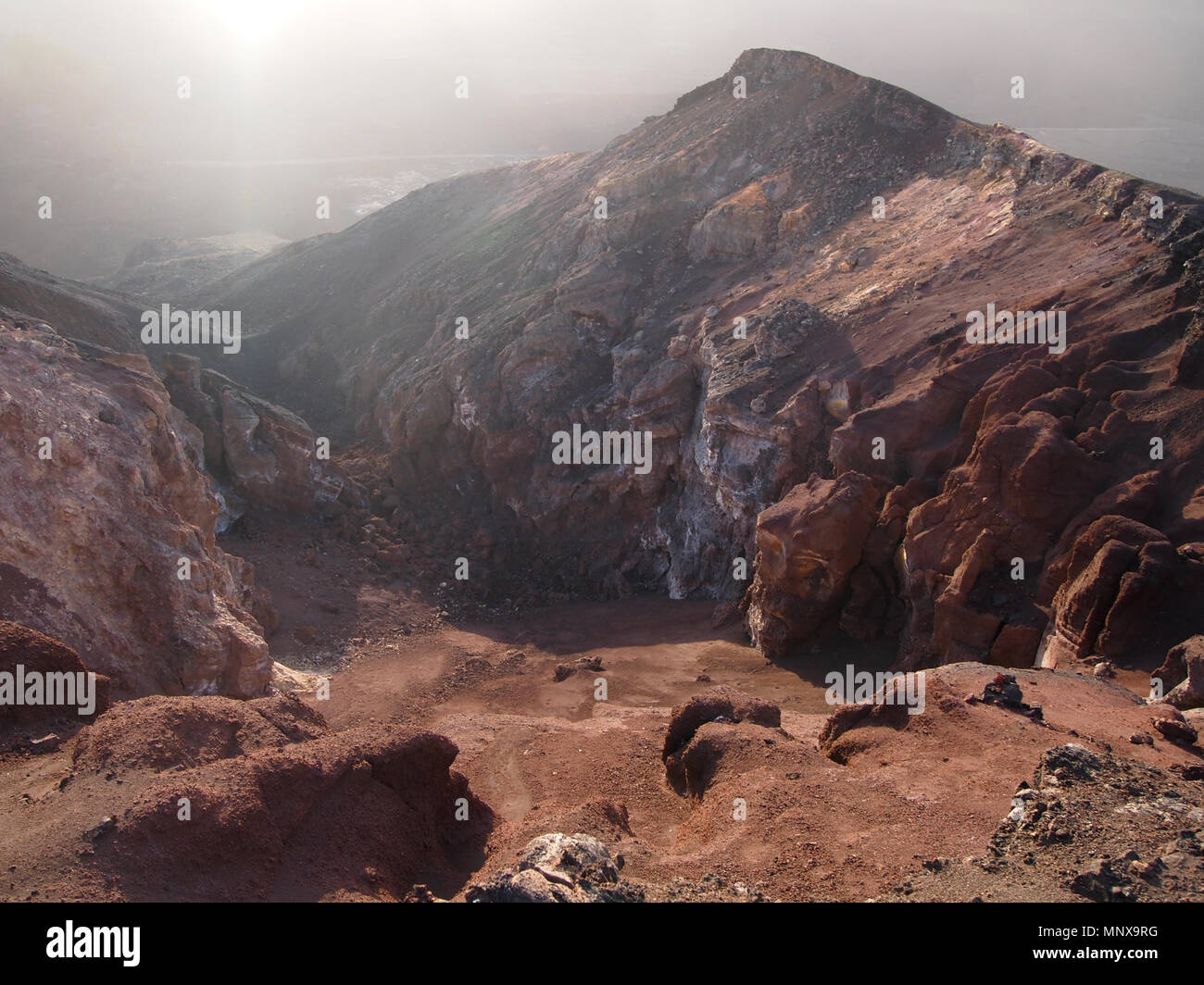 The Fogo volcano in the island of the same name, Cape Verde archipelago ...