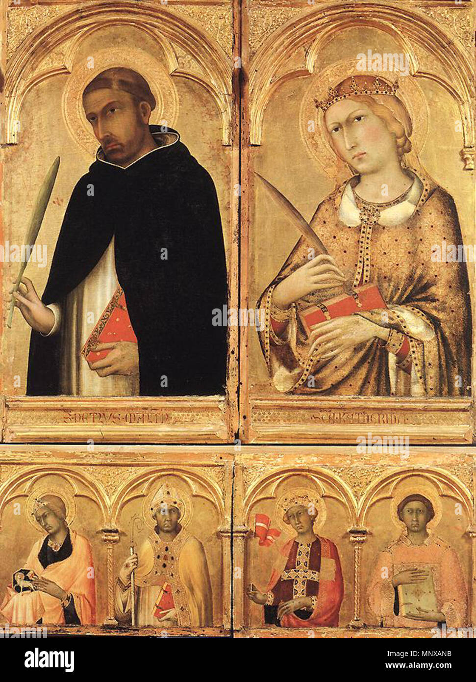 Polyptych of Santa Caterina (detail) 1319. 1123 Simone Martini ...