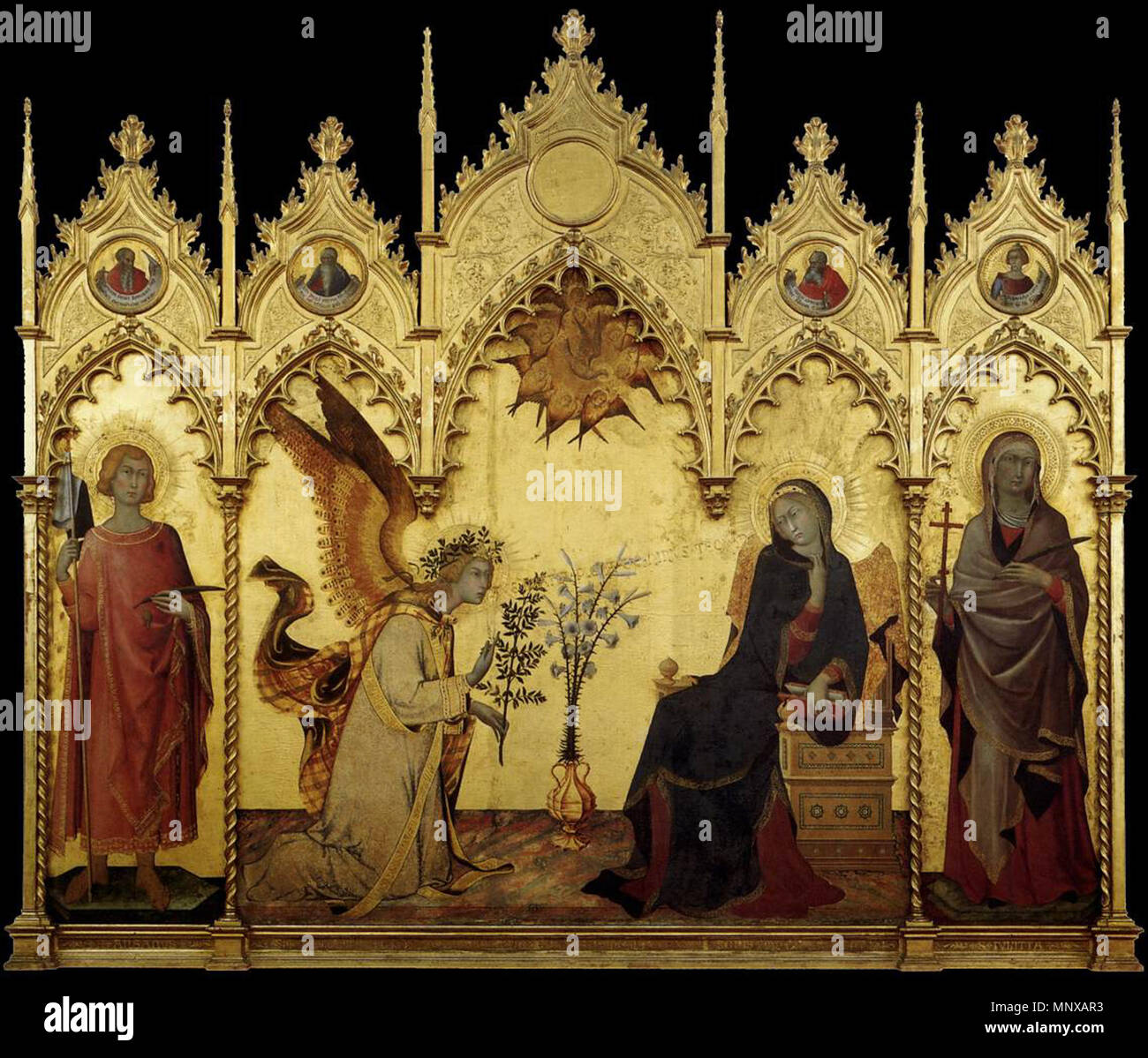 The Annunciation and Two Saints 1333. 1123 Simone Martini - The ...