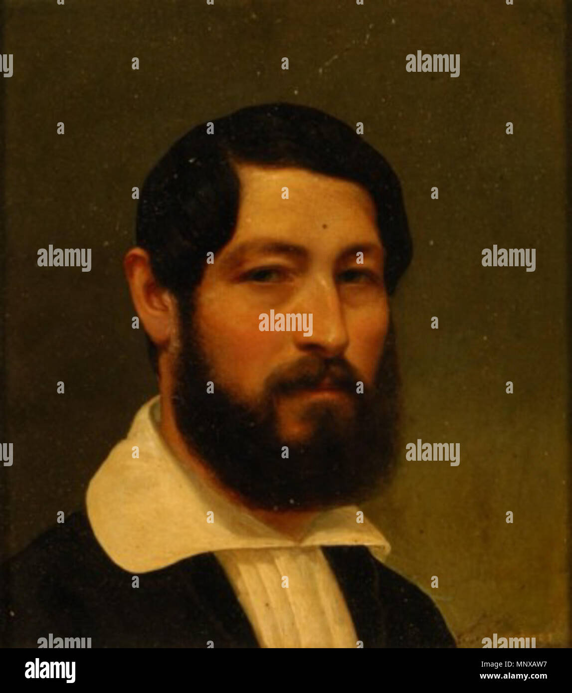 Self-portrait 1847. 1123 Simonyi Self-portrait 1847 Stock Photo - Alamy