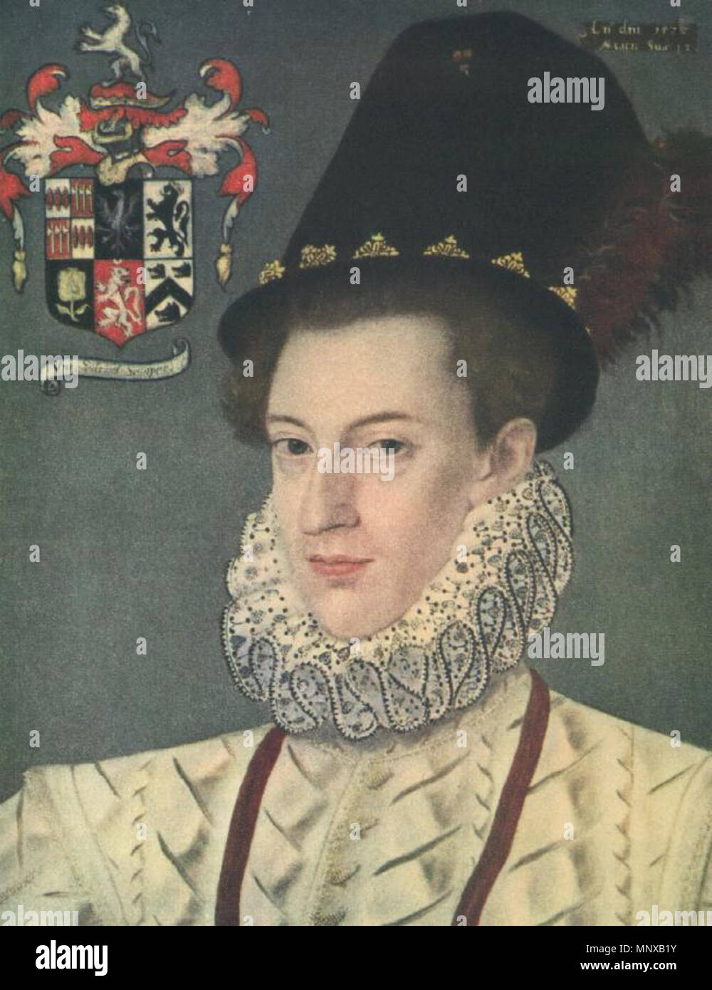 English: Portrait of Edward Hoby aged 18 in 1578 (otherwise Portrait of ...