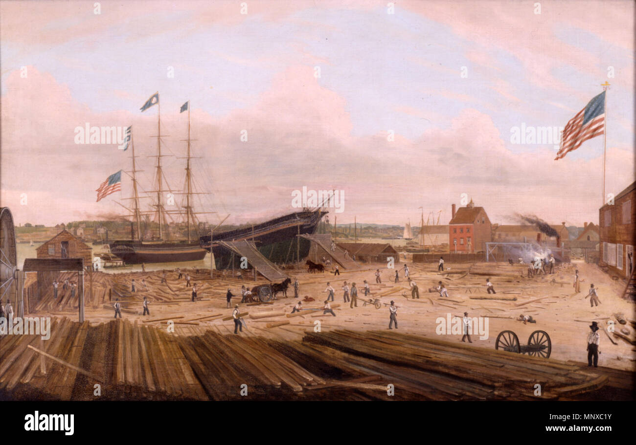 Messrs. Smith & Co. Ship Yard . English: Smith & Dimon Shipyard, East ...