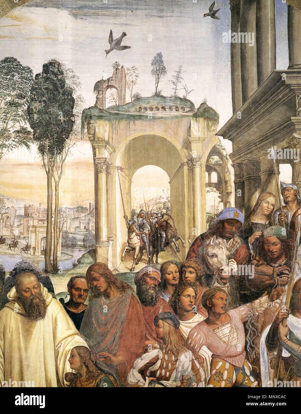 English: Life of St Benedict, Scene 12: Benedict Receives Maurus and ...