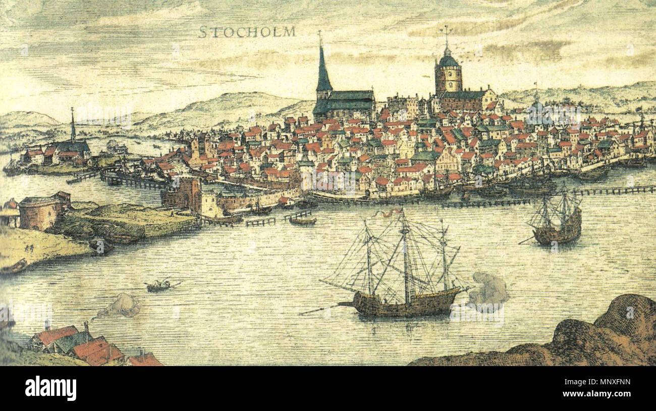 . Copperplate of Stockholm in the 1560s by Frantz Hogenberg. 30 March ...
