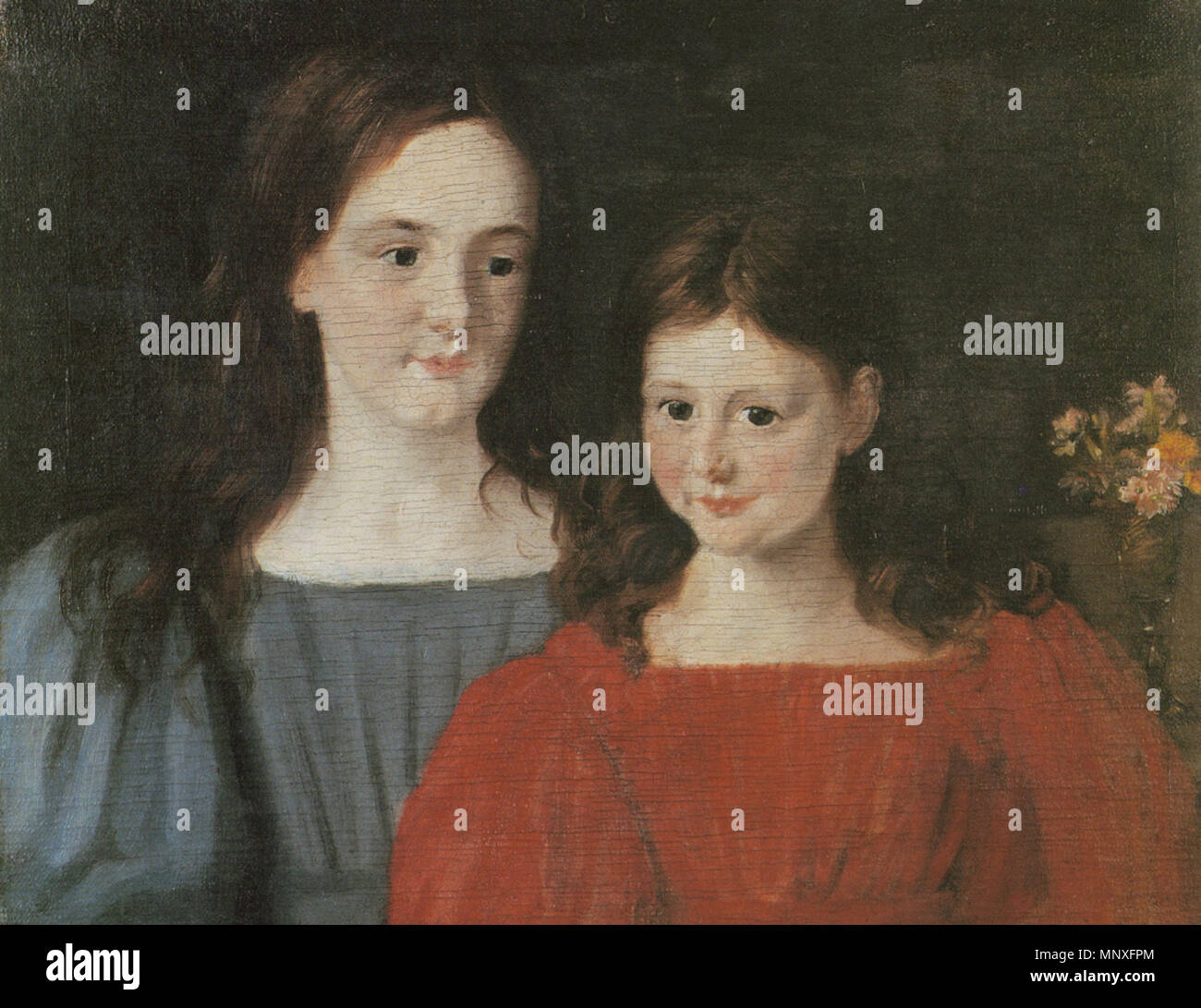 . Portrait of the sisters Marthina og Fernanda Debes . 1834. 1145 ...