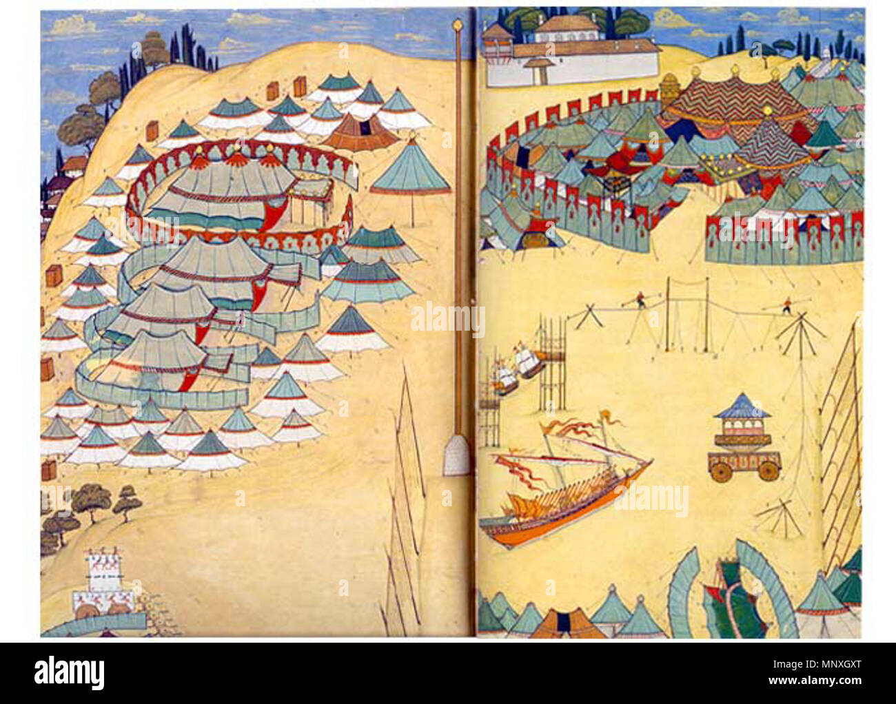 . The tent-city of the Sultan. This city was composed of living and ...