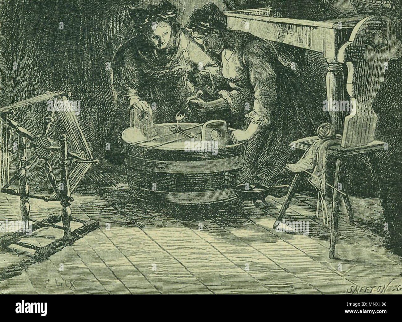 1153 Svátek svatého Ondřeje wróżenie Stock Photo - Alamy