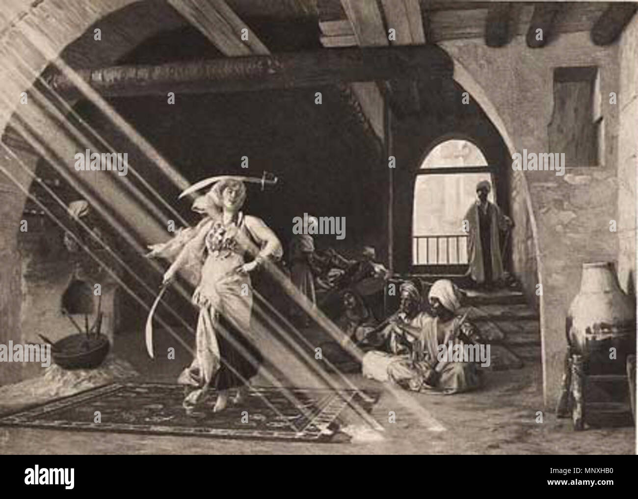 . English: Heliogravure Egypt - Sword dancer . (1824 - 1904). 1154 ...