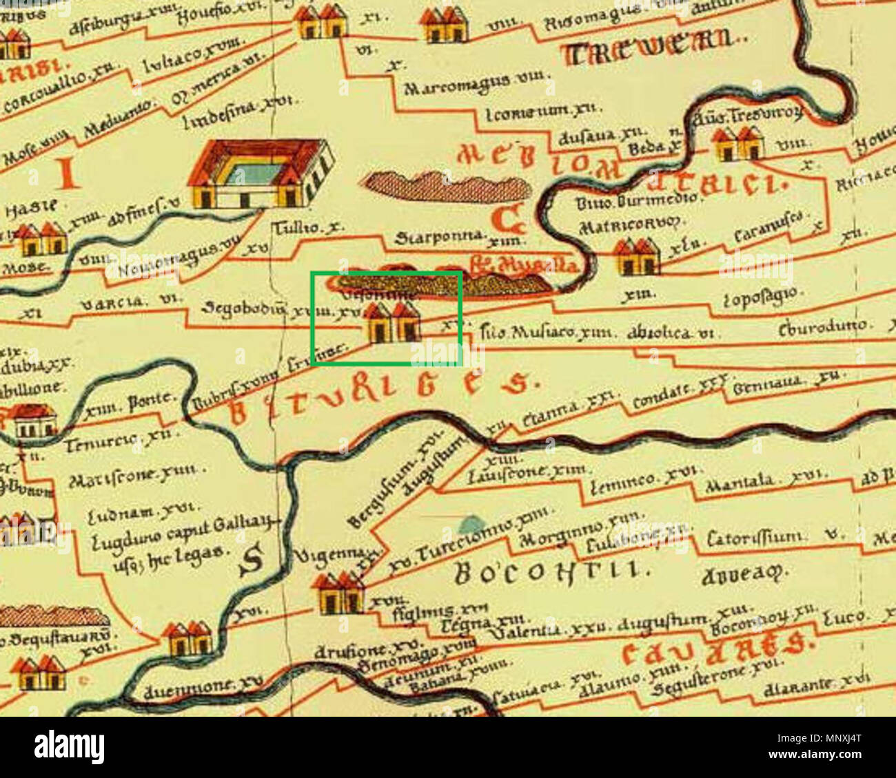 Peutinger table hi-res stock photography and images - Alamy