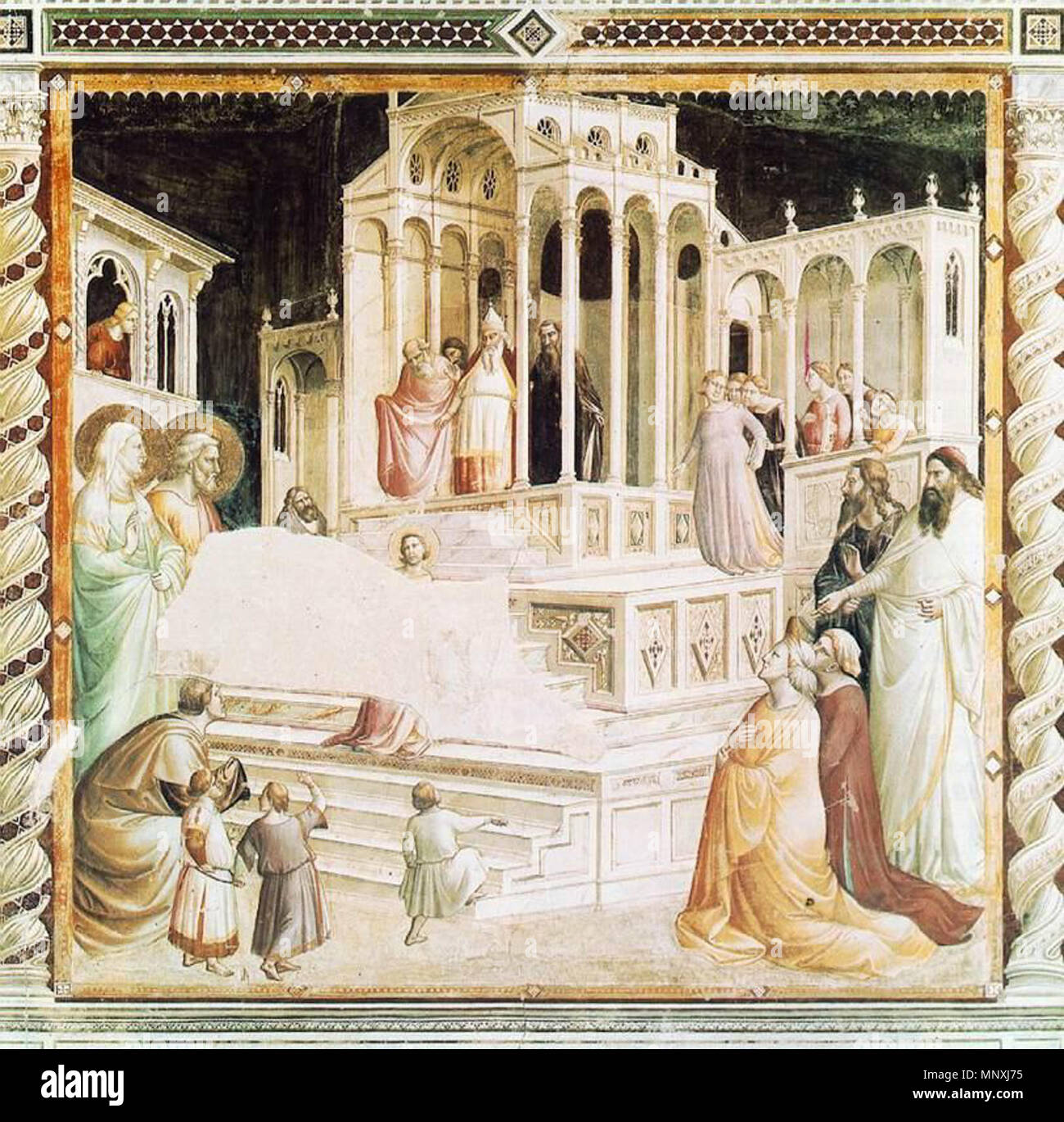 The Presentation of the Virgin Mary in the Temple of Jerusalem between ...