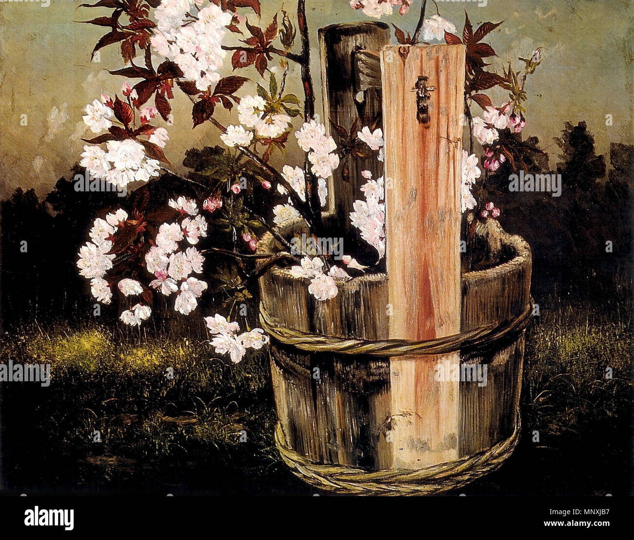 . English: Takahashi 'Flower basket' . by 1894. Takahashi Yuichi (1828 ...