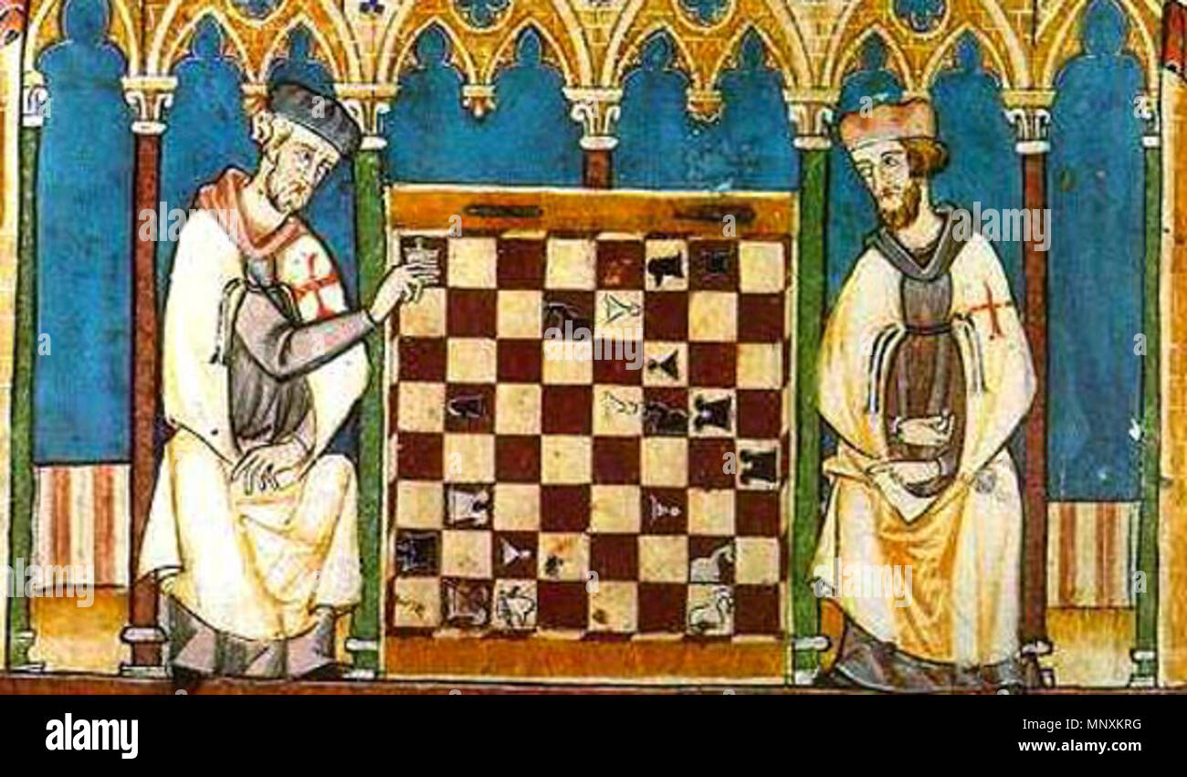 . 1164 Templars chess libro-de-los-juegos alfons-X Stock Photo - Alamy