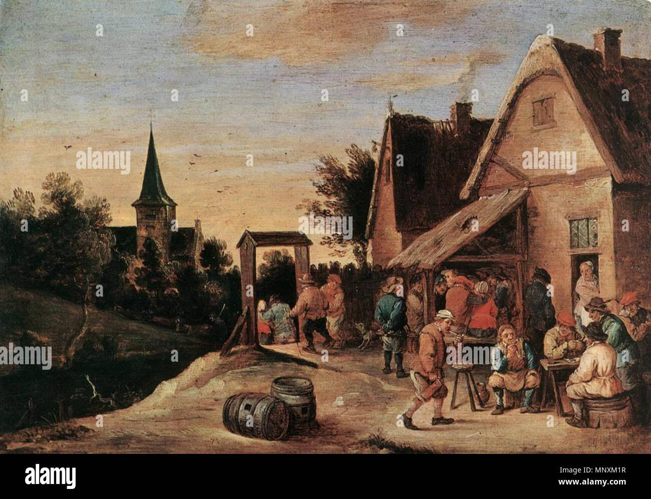 Village Feast circa 1640. 1165 Teniers Elder Village Feast Stock Photo ...