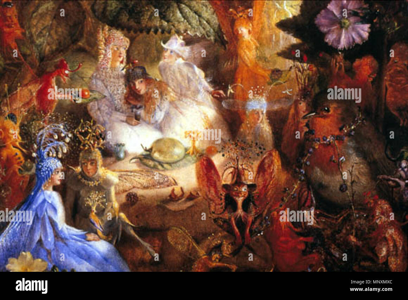 The Captive Robin circa 1864. 1170 The captive robin Stock Photo - Alamy