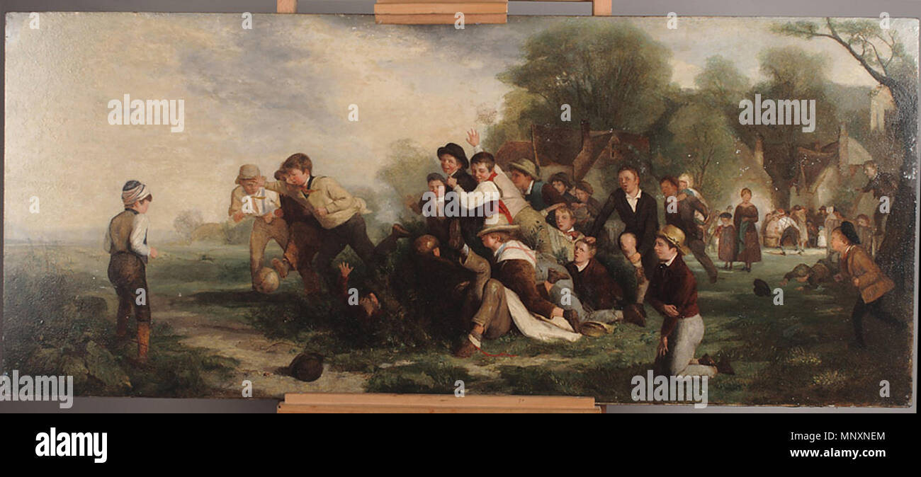 . Русский: Thomas Webster (1800 — 1886). The Football Game. 1839 . 10 ...