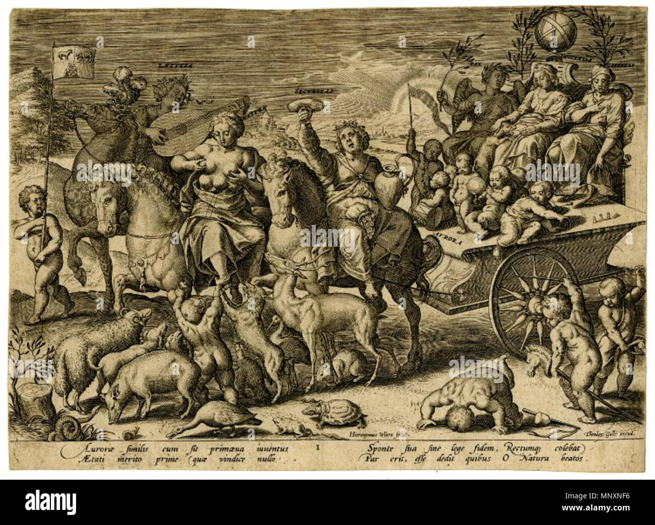 . English: The Four Ages of Man. After: Ambrosius Francken. Published ...