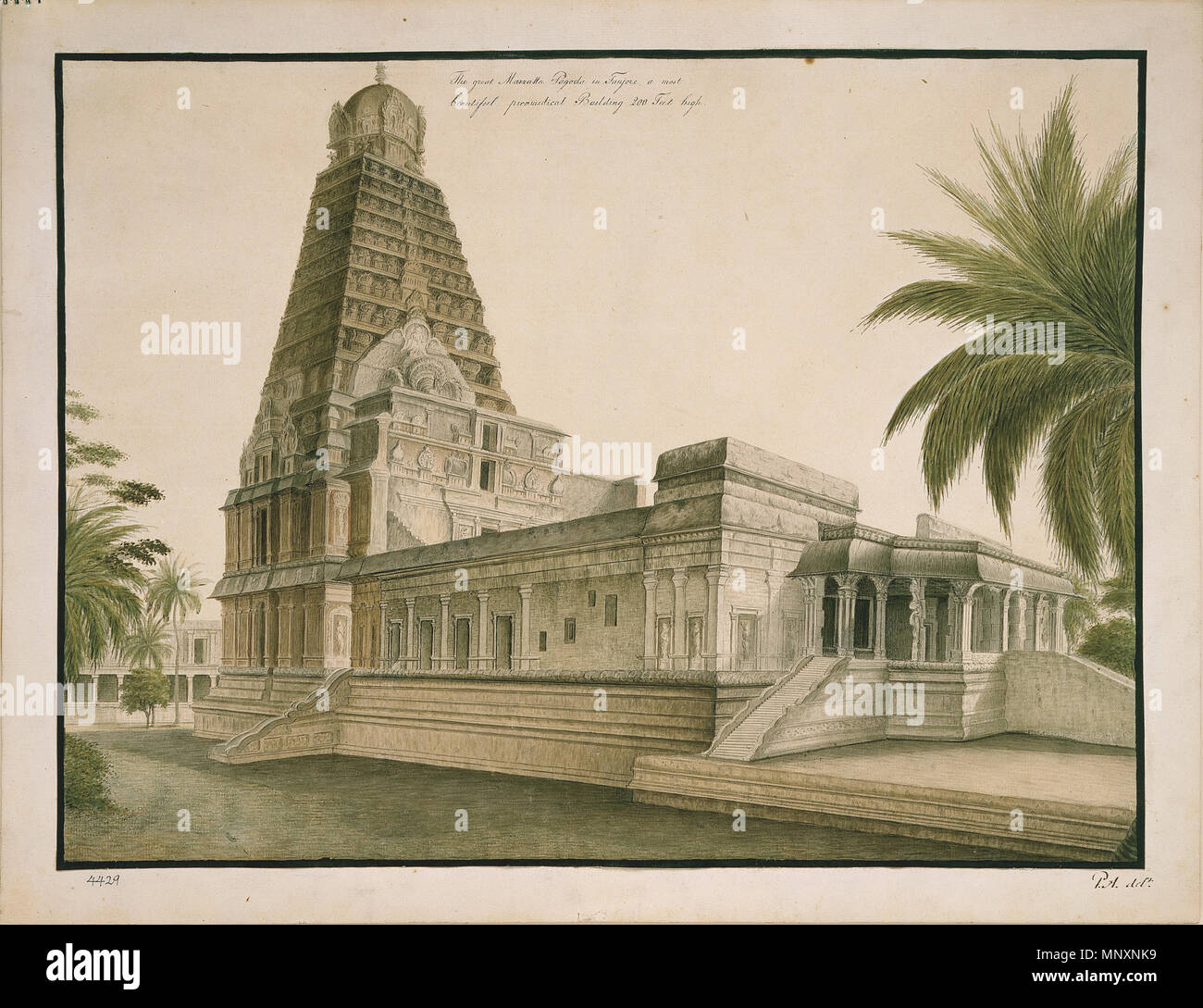 1174 The great Marratta Pagoda in Tanjore - Peter Anker (1744–1832 ...