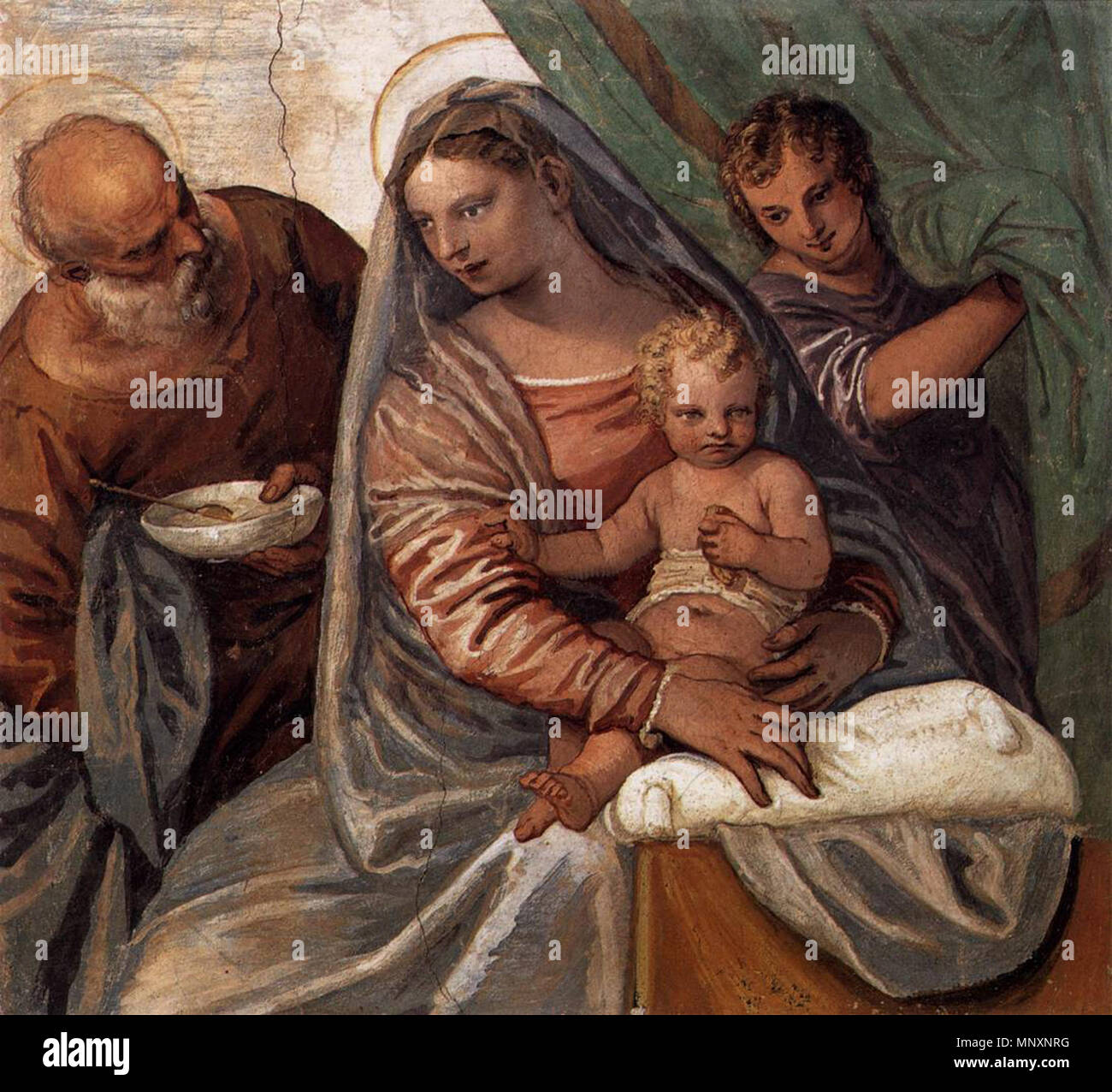 English: The Holy Family Italiano: Madonna della pappa between 1560 and ...