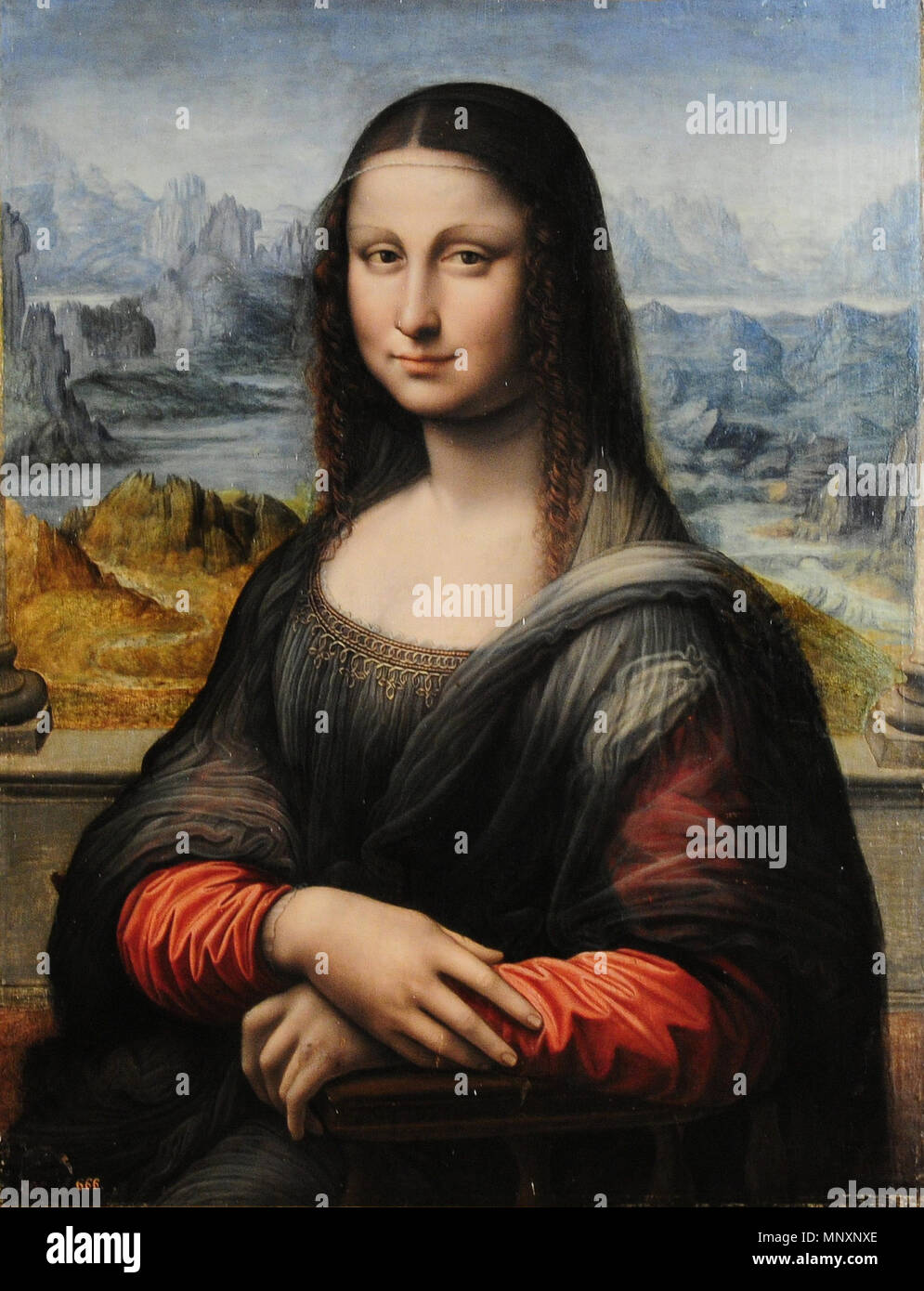Mona Lisa or The Joconde. A contemporaneous replica of the Mona Lisa ...