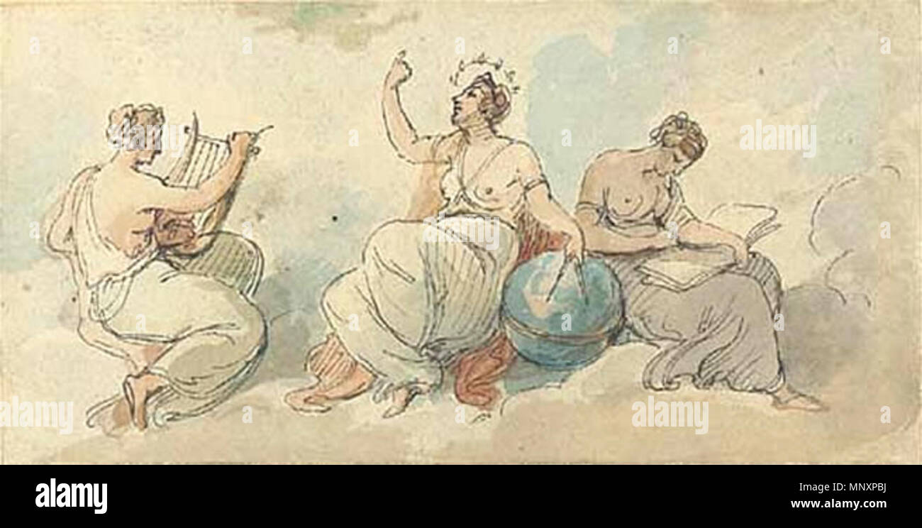 English: The nine muses 18th century. 1178 The nine muses - William ...