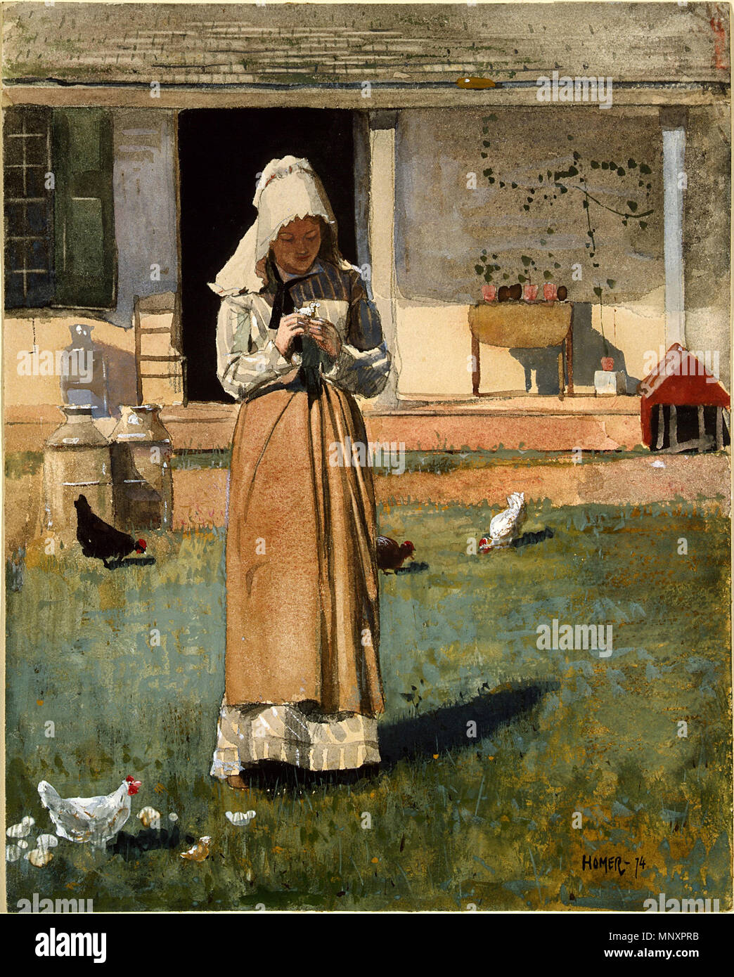 Usa winslow homer the sick chicken hi-res stock photography and images ...