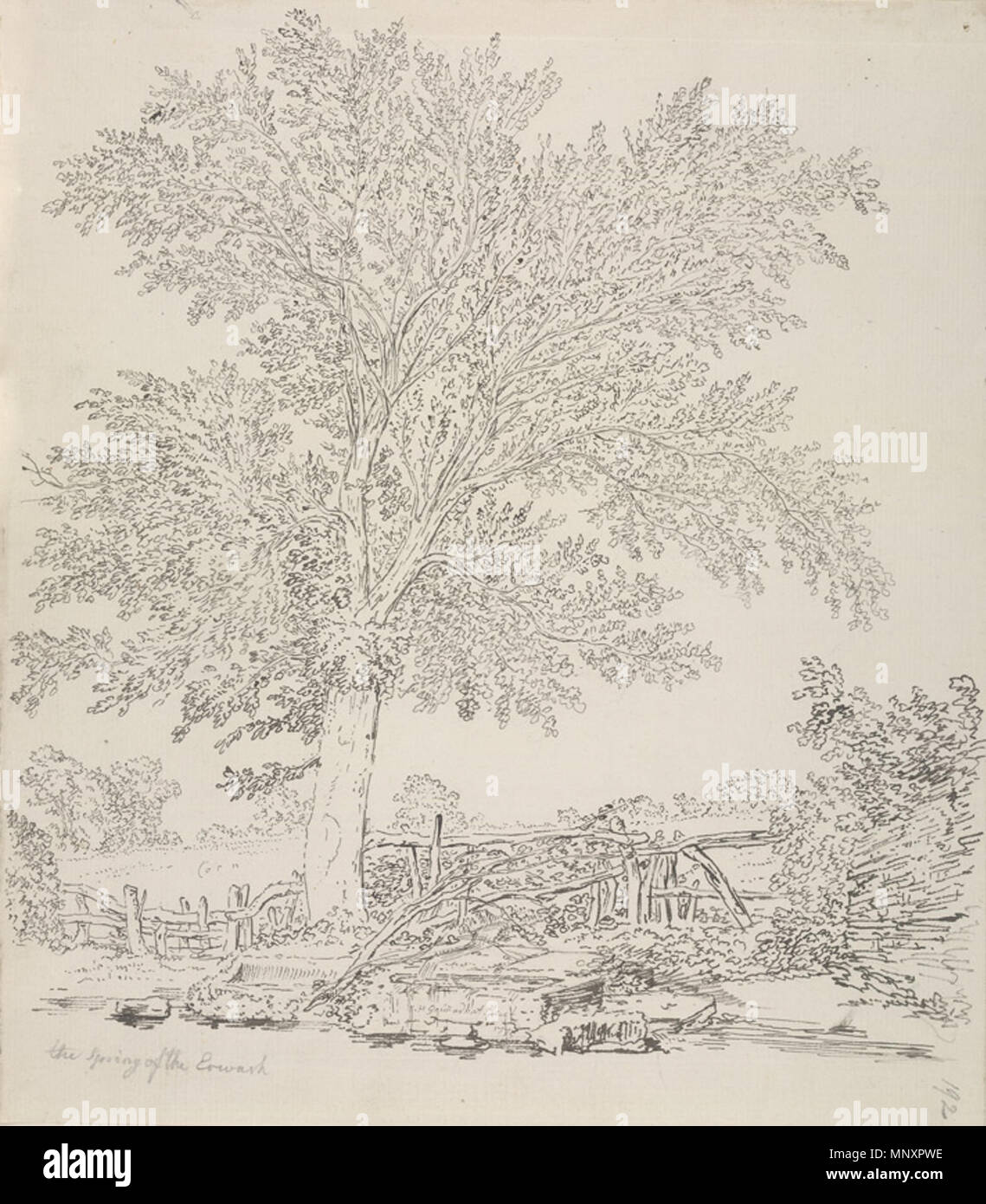 English: The spring of the River Erewash . showing a view of the River ...