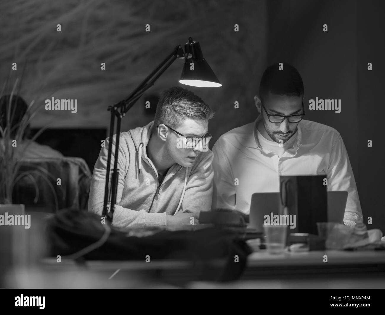 Designers desk no people Black and White Stock Photos & Images - Alamy