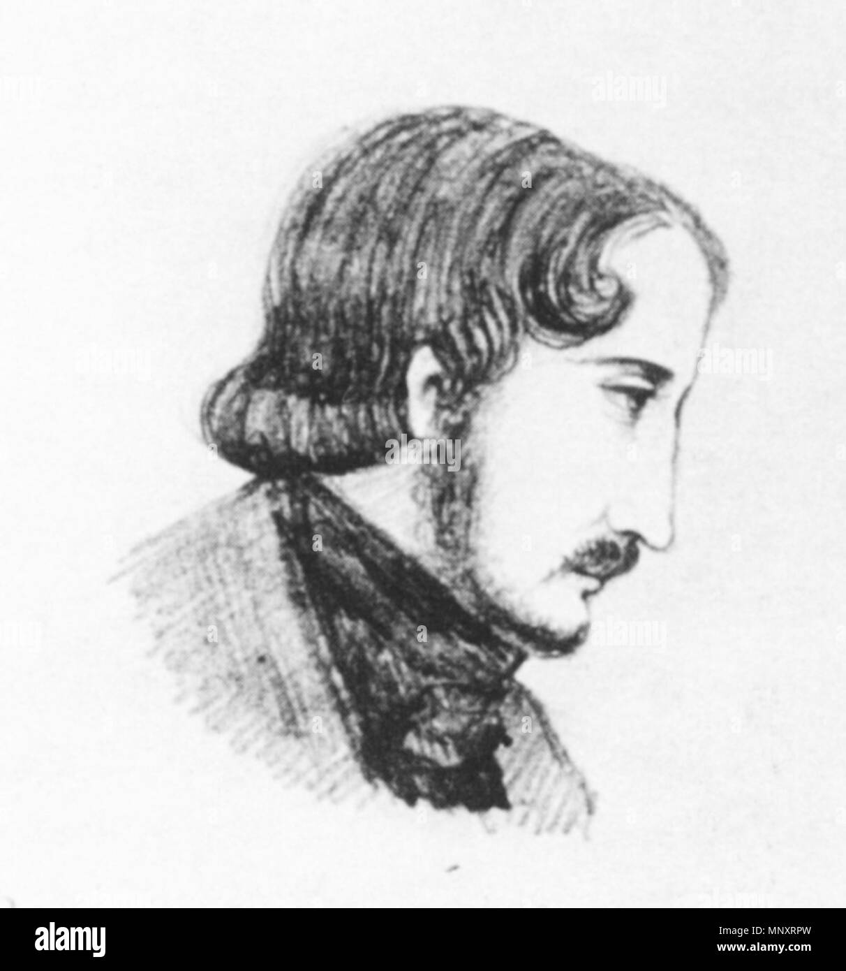 . Deutsch: Theodor Althaus auf einer Zeichnung von Malwida von ...