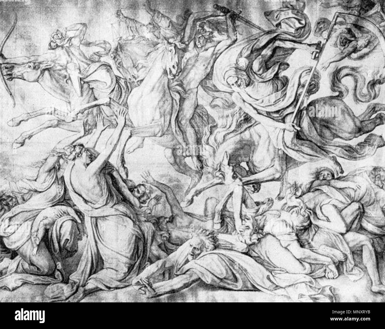 English: The Riders of the Apocalypse circa 1845. 1186 ...