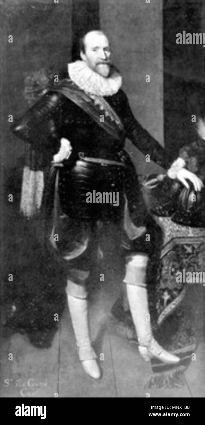 . English: Portrait of Virginia Colonial Governor Thomas Gates . 1610 ...