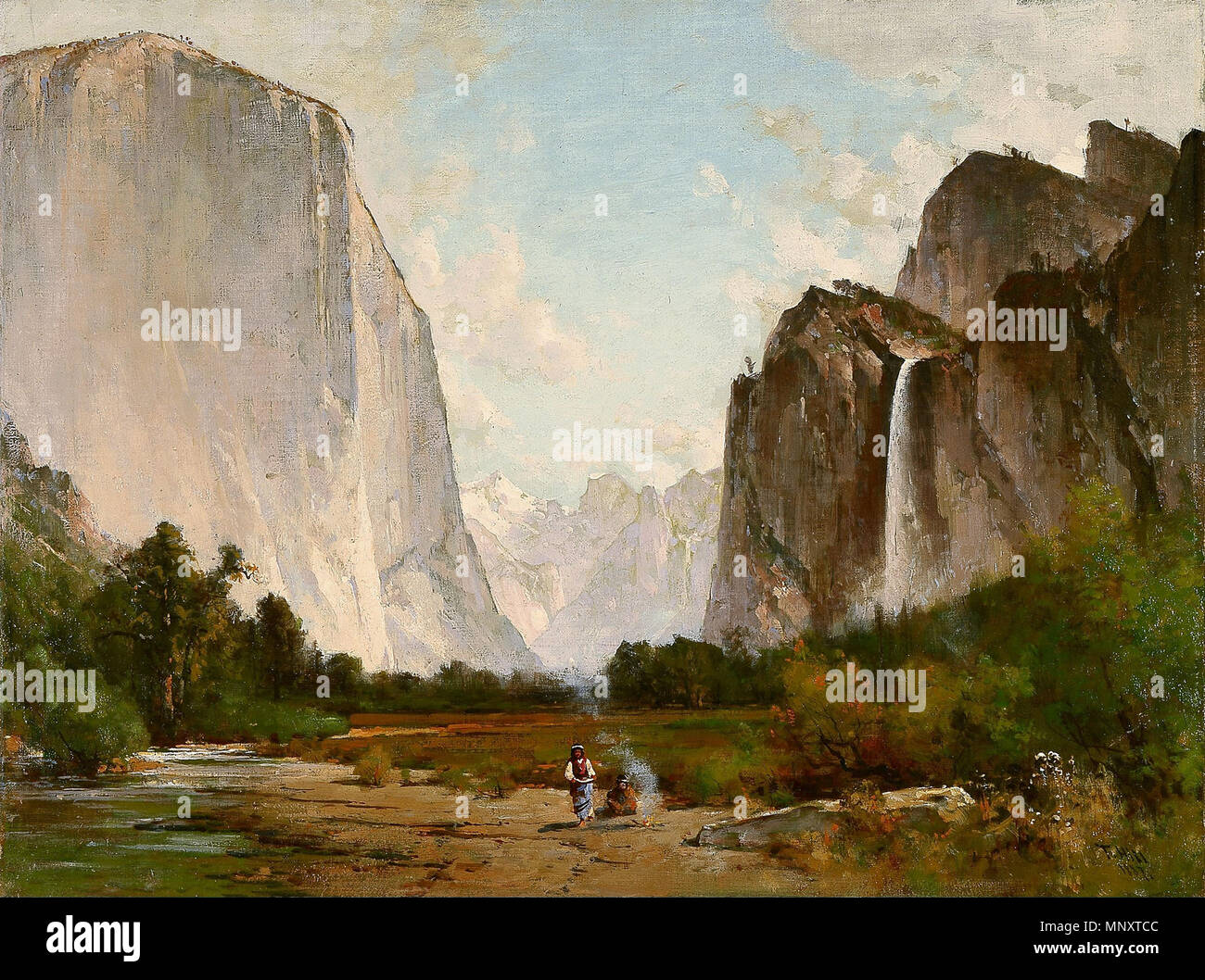 Yosemite 1887. 1188 Thomas Hill - Yosemite (1887 Stock Photo - Alamy