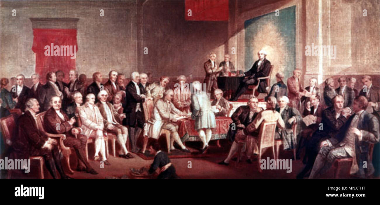 Signing of the constitution hi-res stock photography and images - Alamy